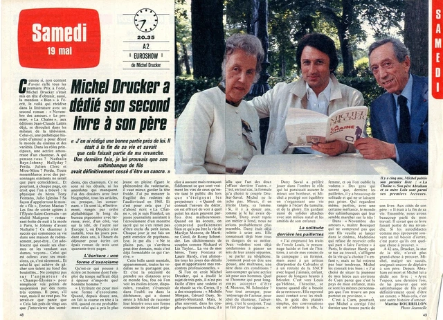 COUPURE DE PRESSE Clipping 1984 Michel Drucker (2 pages) EUR 5,00 - PicClick FR