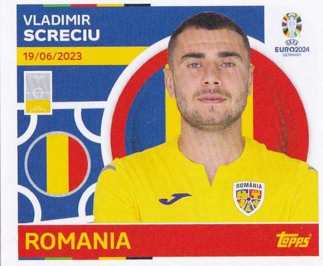 TOPPS UEFA EURO 2024 Sticker Romania ROM 8 Vladimir Screciu £0.86 ...