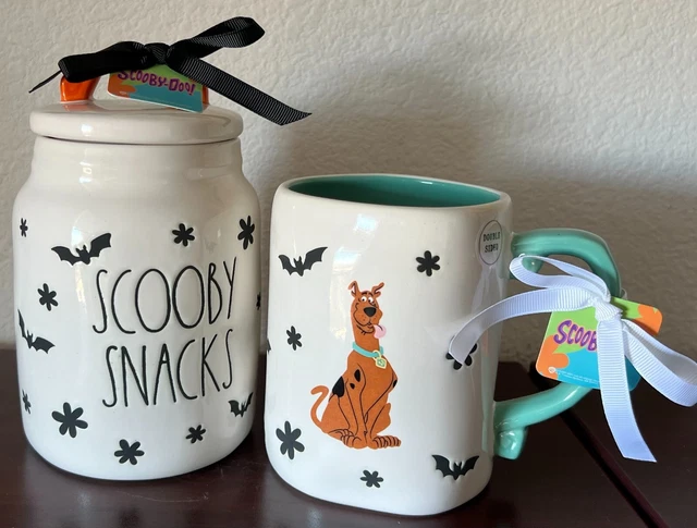 SCOOBY-DOO X RAE Dunn 2024 2-Sided SCOOBY SNACKS Jar & SCOOBY DOOBY DOO ...
