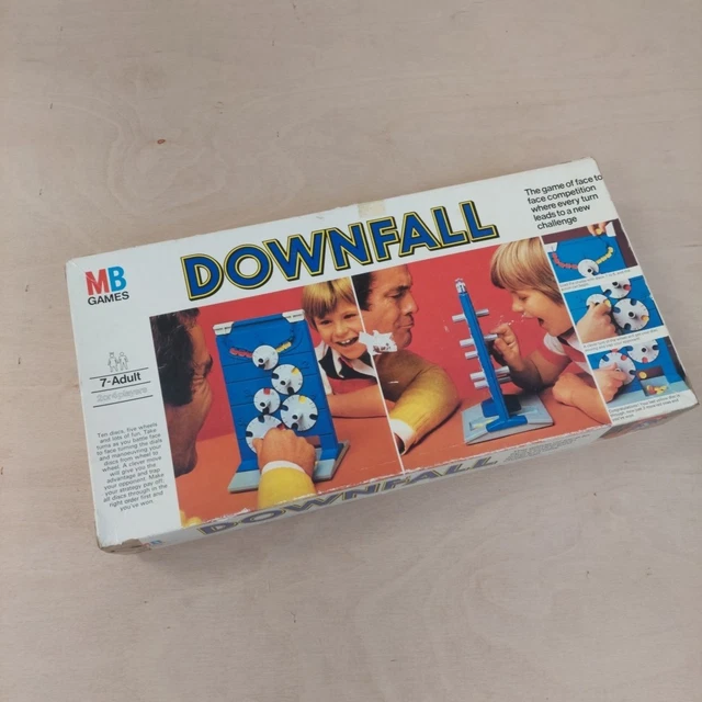 RARE VINTAGE 1985 Downfall Board Game MB Games Kid's Family Fun ...