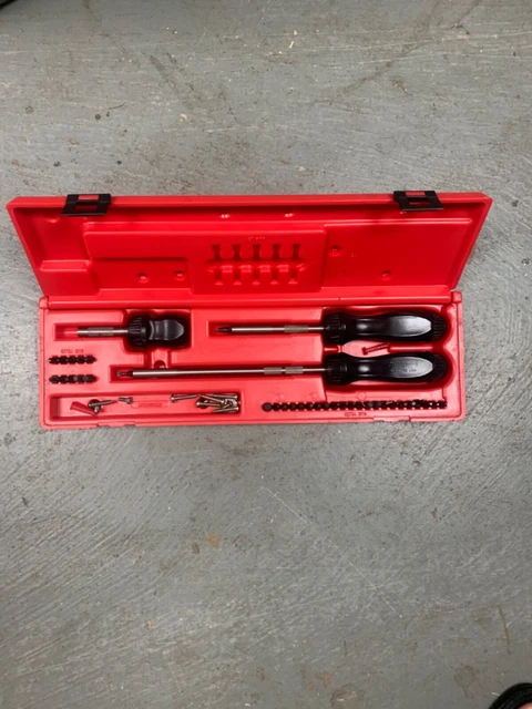 SNAP-ON TOOLS RATCHETING Magnetic Screwdriver Set Pb84 Case $250.00 ...