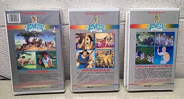 HANNA-BARBERA'S THE GREATEST ADVENTURE Stories from the Bible VHS Lot ...