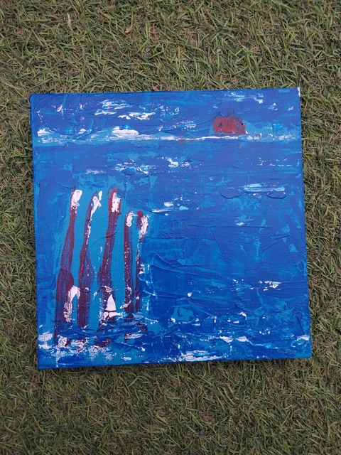 PEINTURE HUILE SUR Toile Marine De Gabar Gabriella Peeters French ...