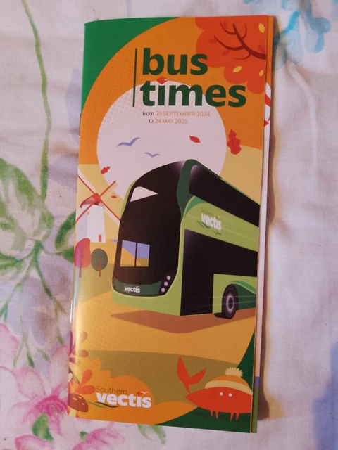 BUS TIMETABLES ONE VECTIS Book September 2024,and Blue Star Xmas £4.00 ...
