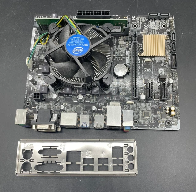 ASUS H110M-A/DP MOTHERBOARD Intel Socket 1151 i3 6th gen CPU with 4GB ...