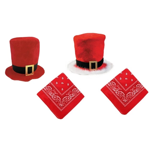CHRISTMAS TALL HAT Bandana Family Gathering Dressup Costume for Formal ...