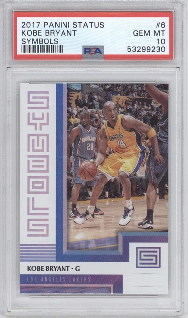 KOBE BRYANT PSA 10 2017 Statut Panini #6 Symboles Lakers Hof 9230 EUR 4 ...