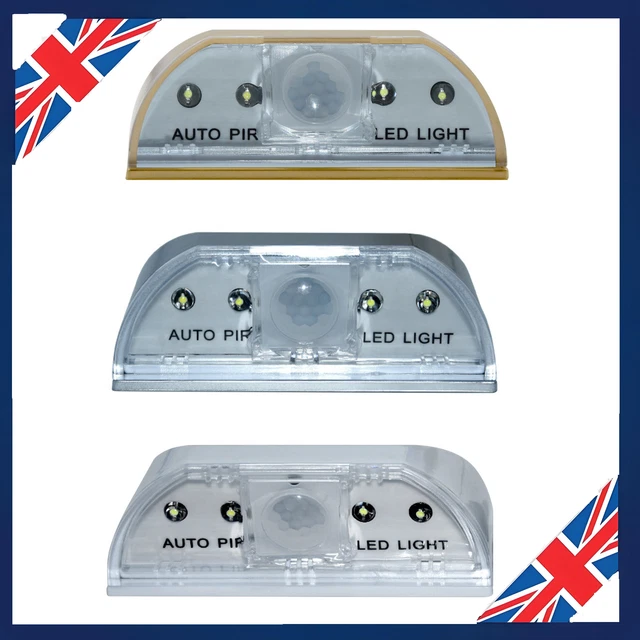 AUTO PIR MOTION Sensor LED Wireless Door Keyhole Light Lamp Battery ...