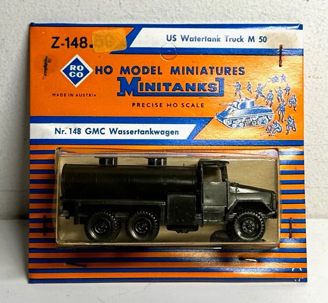 ROCO HO MODEL Miniatures Minitanks : Us Watertank Truck M 50 Sealed Z ...