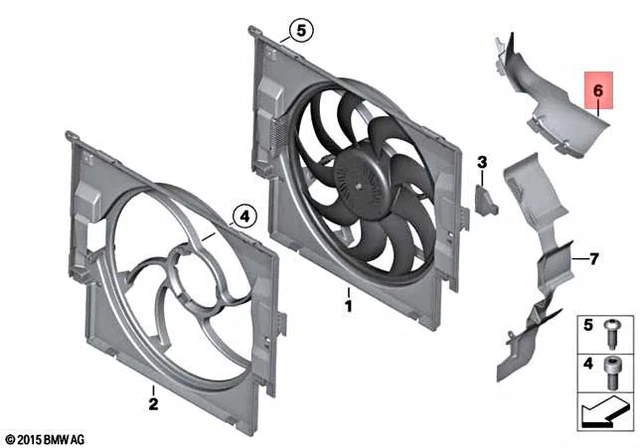 GENUINE BMW M3 M4 GTS F80 F82 F83 F87 MOS M2 Competition Air Duct ...
