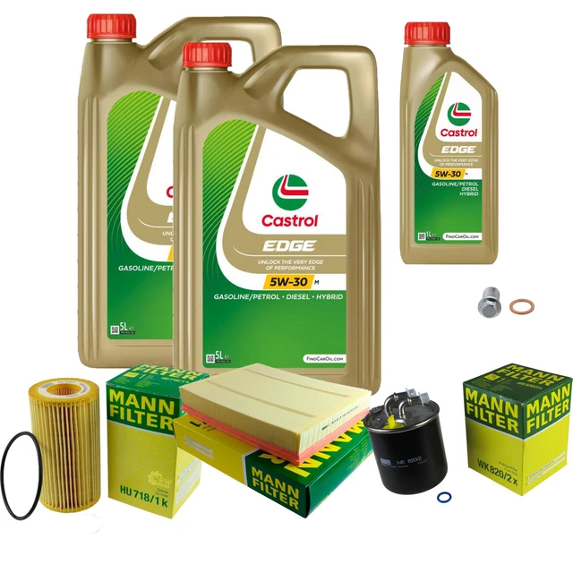 MANN-FILTER INSPECTION SET 11L castrol edge 5W-30 M pour Mercedes ...