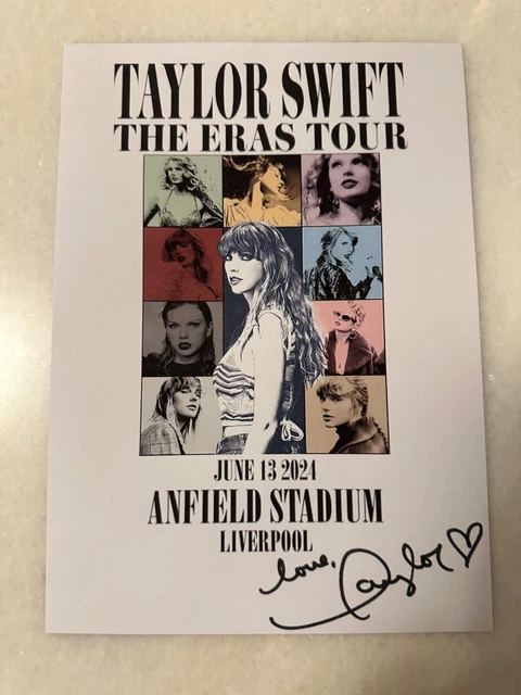 TAYLOR SWIFT THE Eras Tour 2024 Personalised Poster SIGNED £12.50 ...