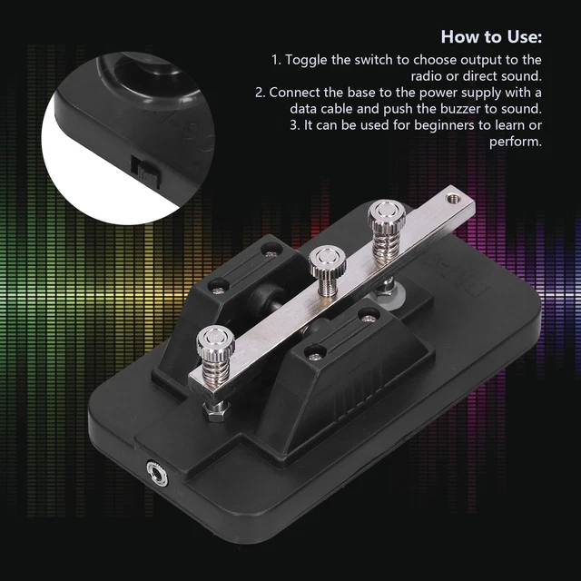 MORSE CODE TELEGRAPH Key Professional Morse Code CW Telegraph Straight ...