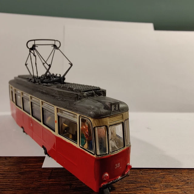 STRASSENBAHN H0 FRANKFURT(ODER) Epoche IV REKO Triebwagen pmt Motor ...