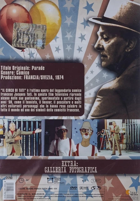 IL CIRCO DI Tati (DVD) Jaques Tati Les Sipolo Les Williams Karl ...