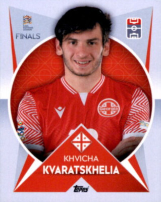 RARE KHVICHA KVARATSKHELIA ROOKIE 2022 UEFA Nations League Georgia 67 ...
