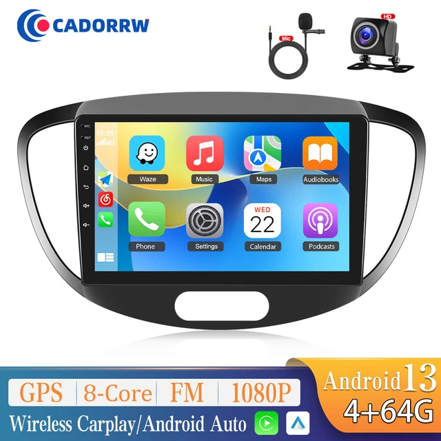 4GB+64GB ANDROID 13 Car Radio Stereo CarPlay GPS Navi For Hyundai i10 ...
