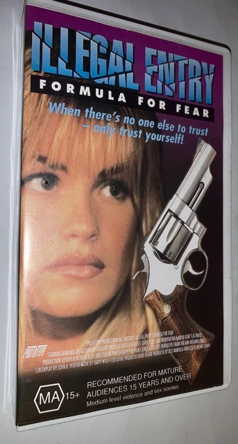 1993 ILLEGAL ENTRY Formula For Fear VHS VGC Cult Rare B-Movie Thriller ...