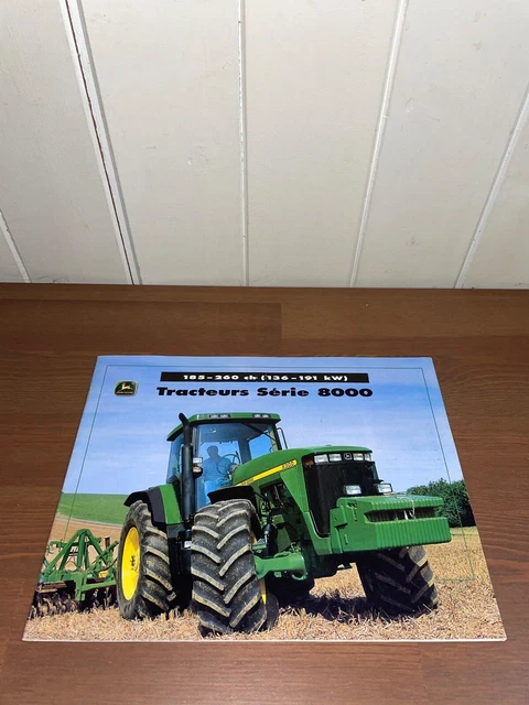 BROCHURE PROSPEKT PROSPECTUS TRACTEUR JOHN DEERE 8000 tractor-traktor-deutz-ih EUR 5,99 ...
