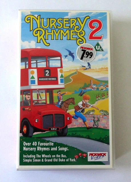 NURSERY RHYMES: 2 - Pickwick - VHS Tape - 1990 £0.99 - PicClick UK