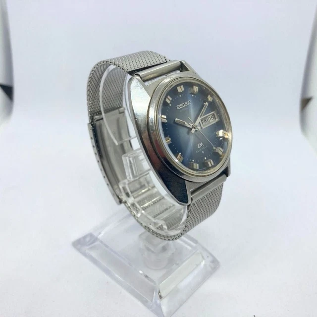 VINTAGE 1974 SEIKO LORD MATIC Green Dial Cut Glass 5606-7231 LM ...