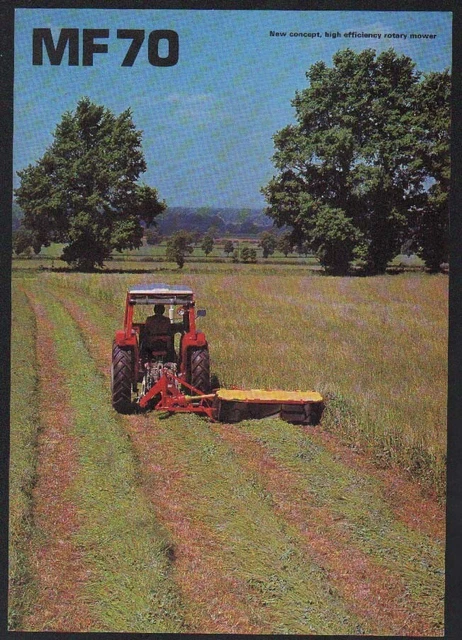 MASSEY FERGUSON &MF70& Tractor Drum Mower Brochure Leaflet £5.50 ...