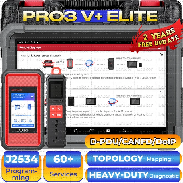 2025 LAUNCH X431 PRO3S+ Elite PRO5 Car Diagnostic Scanner Programming ...