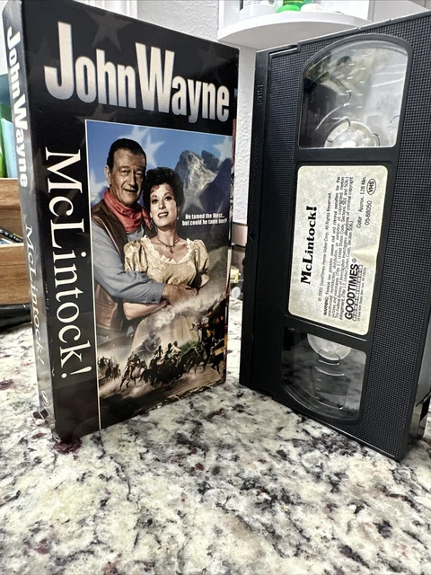 JOHN WAYNE MCLINTOCK! VHS WESTERN GOOD TIMES HOME VIDEO THE DUKE £0.80 ...