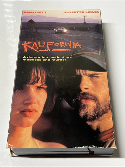 KALIFORNIA (VHS, 1993) Brad Pitt Juliette Lewis David Duchovny FREE ...