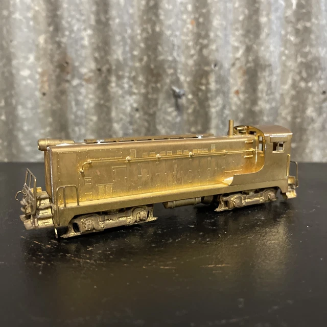 VINTAGE BRASS LOCOMOTIVE Electric Train Model, Made In Japan *RARE ...