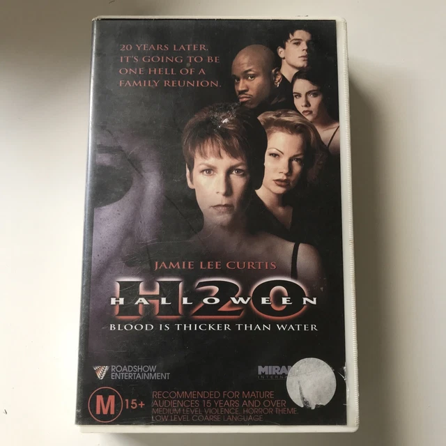 HALLOWEEN H20 - JAMIE LEE CURTIS - VHS VIDEO Big Box Exrental $30.00 ...