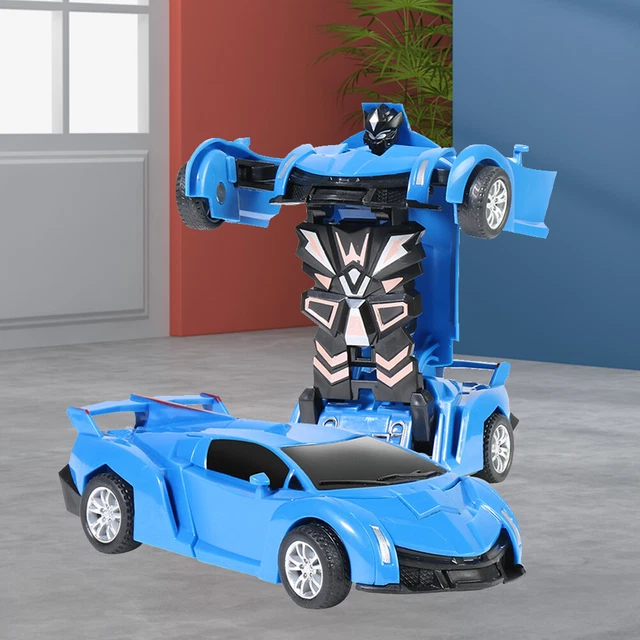 2 IN 1 Robot Car Toy Deformable Automatic Transformation Robot Model ...