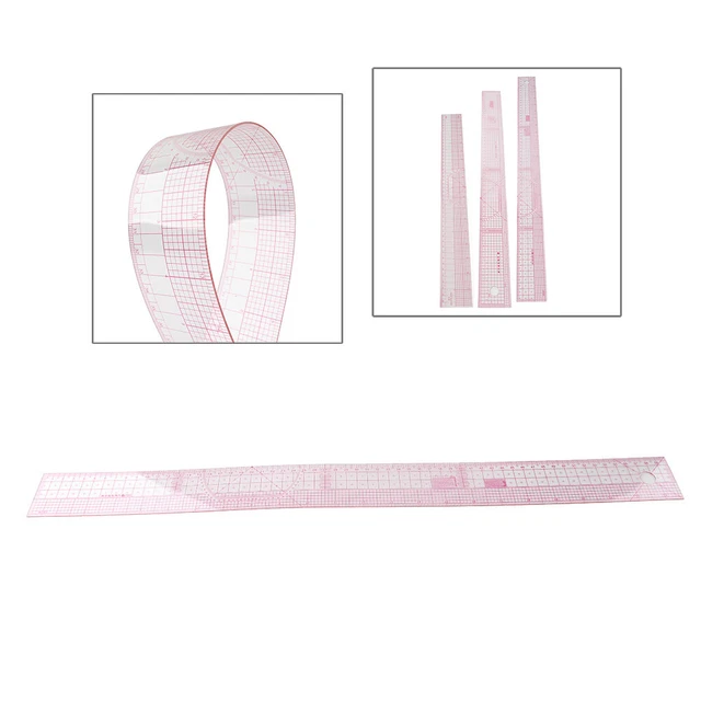 C-THRU ENGLISH-METRIC BEVELED Ruler Calibrated For Designers & Pattern ...