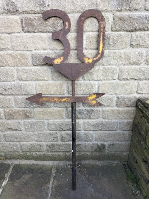 BRITISH RAIL BR Railway Railwayana Speed Restriction Sign – 30 mph £450 ...
