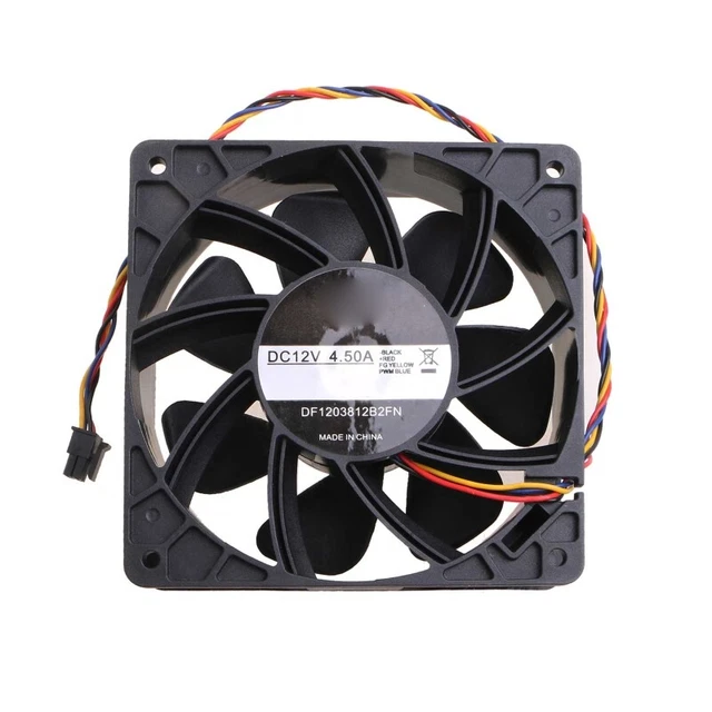 7000 RPM FOR Brushless Cooling Fan DF1203812B2FN Miner Cooling Fans 4P ...