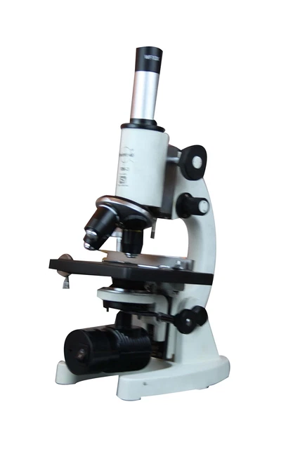 RADICAL 1500X COMPOUND Vet Lab Microscope w Battery Backup S PLAN ...