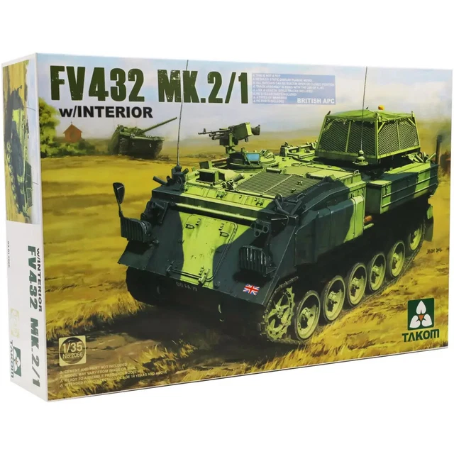 TAKOM FV432 MK2/1 British APC with Interior Military Model Kit 02066 ...