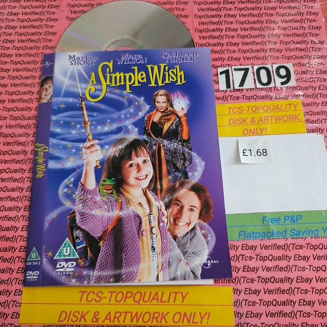 A SIMPLE WISH Dvd Disc And Art Work only Save £s Eco £1.68 - PicClick UK