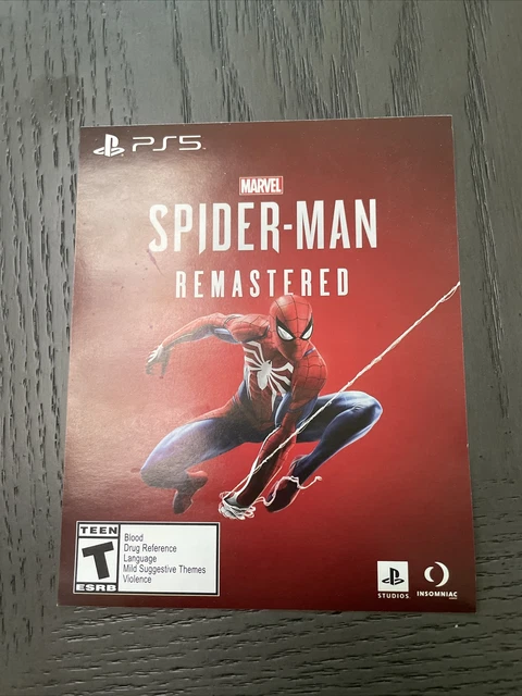 SPIDER-MAN REMASTERED CODE PS5 PlayStation 5 Good Through 1/1/24 EUR 27 ...