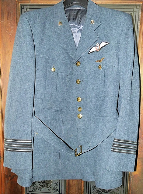 WW2 RAF WING Commander Jacket 1957 Dated & Shirt £65.00 - PicClick UK