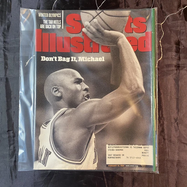 SPORTS ILLUSTRATED MAGAZINE Michael Jordan February 16, 1998 Don't Bag ...