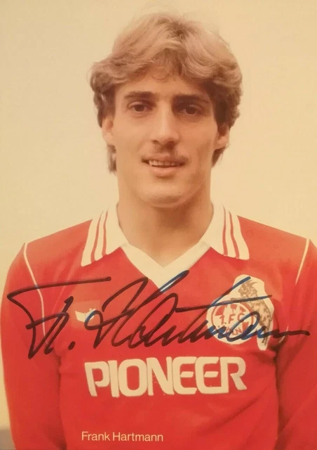 FRANK HARTMANN 1. FC KÖLN signierte Autogrammkarte 80ziger Jahre AK DFB ...