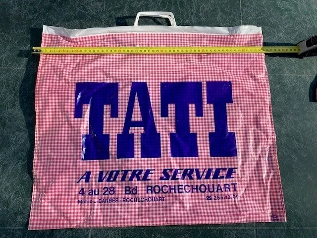 SAC PLASTIQUE PUBLICITAIRE TATI EUR 15,00 - PicClick FR