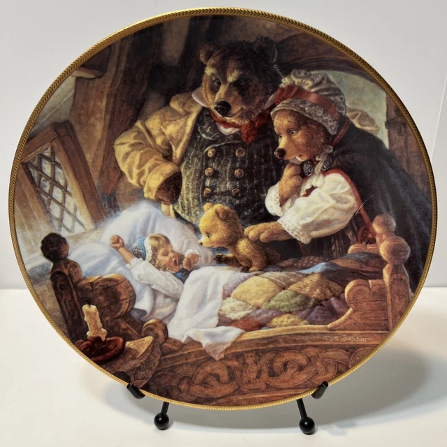 GOLDILOCKS AND THE Three Bears Knowles Co Collectors Plate 1991 Scott ...