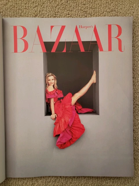 REESE WITHERSPOON, LILY James, Joan Collins Harpers Bazaar Magazine Nov ...