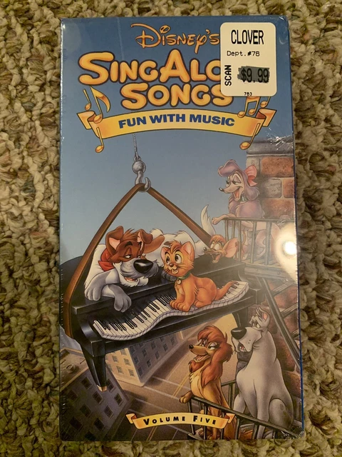 WALT DISNEYS SING Along Songs Fun With Music VHS 1993 Volume 5 Factory Sealed EUR 14,02 ...