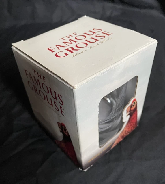 RARE THE FAMOUS Grouse Scotch Whisky Glass Tumbler - Still In Box ...