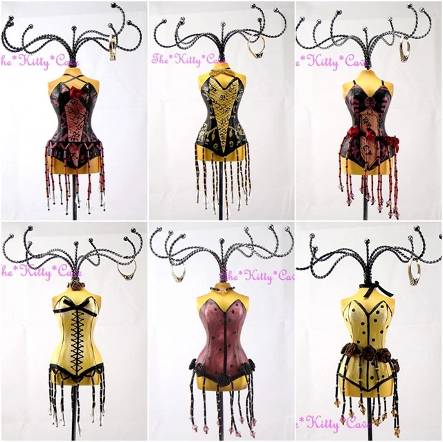 HANDMADE COLLECTIBLE SHABBY Chic Corset Jewellery Holder Mannequin ...