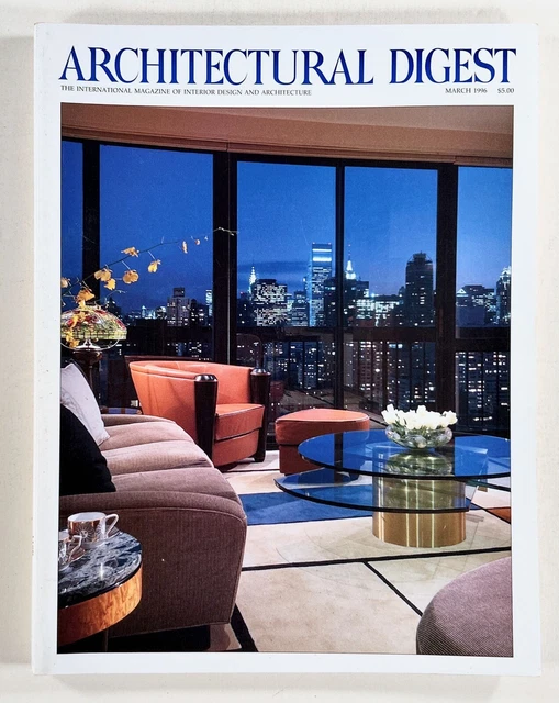 1996 MAR ARCHITECTURAL DIGEST Cubism in Napa Valley MANHATTAN PENTHOUSE Biltmore £6.86 - PicClick UK