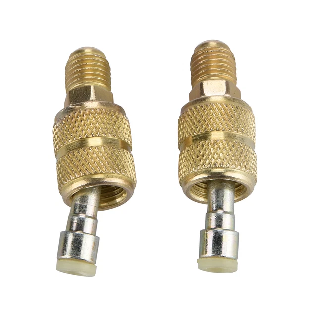 2* R410A CHARGING Vacuum Port Adapter Mini Split Air Conditioner Brass ...